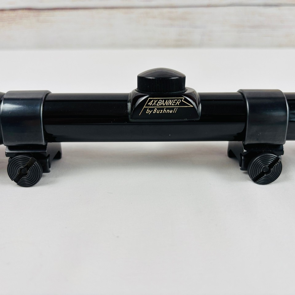 Vintage Bushnell Banner 4X Rifle Scope Crosshair w/ Weaver Rings | eBay