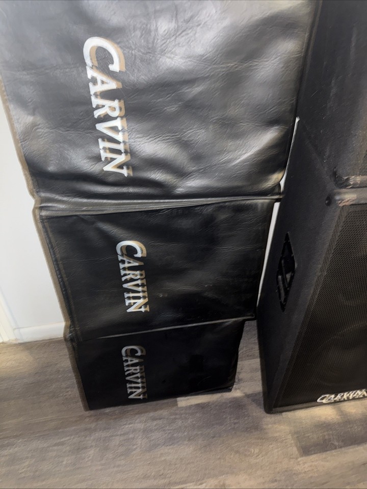 Lot Of Vintage Carvin 2-TR 1503 2- 1801 And 3 722 Monitors Stage ...