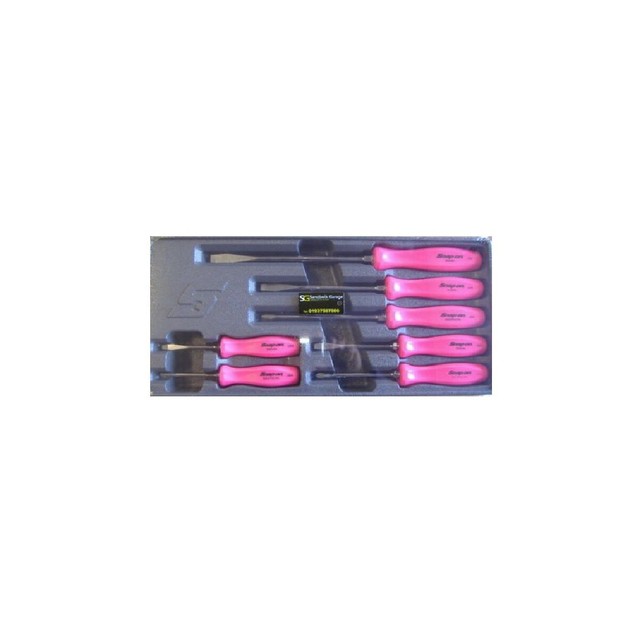 Snap on Pink Hard Handle Combination Screwdriver 7 Pcs Set SDDX70AMP ...