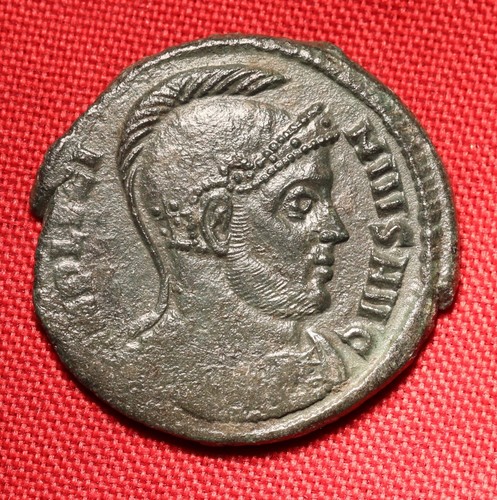 Ancient Roman Bronze AE3 Coin, Constantinus - Helmet | eBay