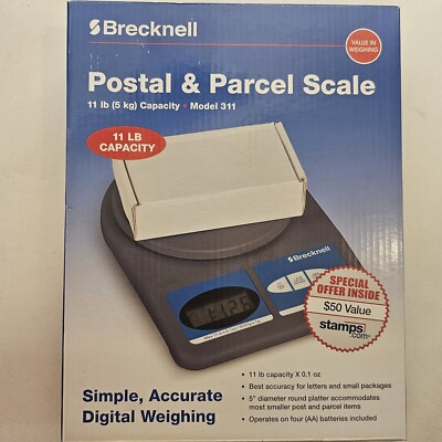 Brecknell Model 311 -- 11 lb. Postal/Shipping Digital Scale Round ...