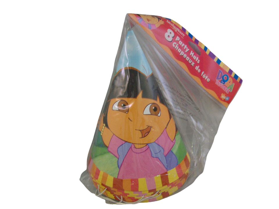 DORA THE EXPLORER PARTY HATS 8 Pk - LOT OF 2 PACKAGES - PARTY SUPPLIES ...