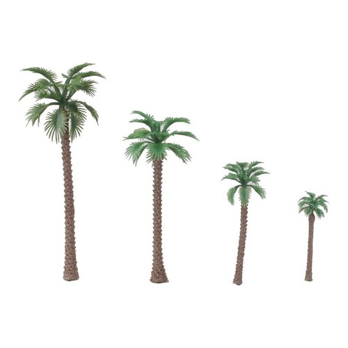 40 Pcs Coconut Palm Model Trees/Scenery Model Plastic Artificial ...
