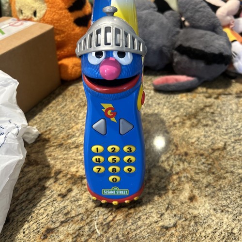Super Grover Sesame Street Talking Phone Toy Hasbro tested, no sound ...