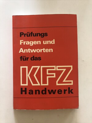 Prüfungs Fragen und Antworten für das KFZ Handwerk 275 Seiten | eBay.de