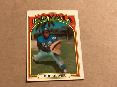 1972 Topps Baseball Card #57 Bob Oliver - EX - Lite Corner Wear - No ...