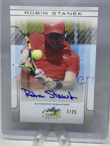 2017 Leaf Signature Series Tennis Silver Auto /25 Robin Stanek | eBay
