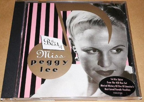 PEGGY LEE-BEST OF MISS PEGGY LEE-CD-(Jazz, Early Pop/Rock, Swing) | eBay