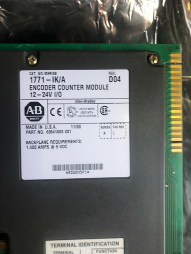 NEW AB 1771-1K/A, 1771KA, 1771 ENCODER/COUNTER MODULE ASSEMBLY | eBay
