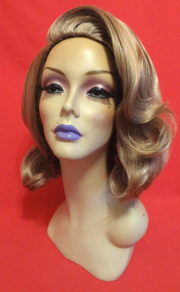 CLASSIC HOLLYWOOD WAVES Custom Lace Front Wig Body Wave Pinup Drag ...