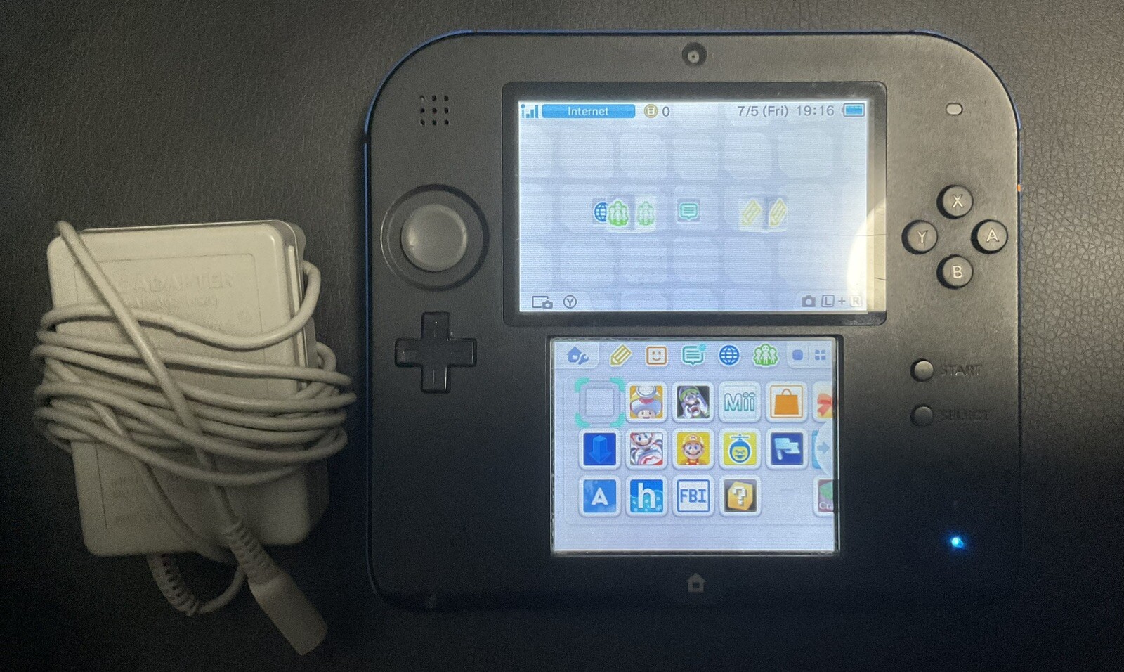 🎉Nintendo 2DS Blue and Black, 4 Games Installed Read Description 🎉 ...