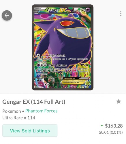 2014 XY - Phantom Forces Gengar EX Basic/Rare Ultra #114 Full Art | eBay