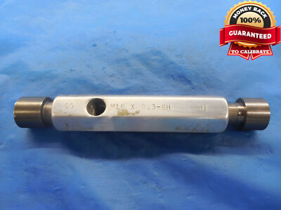 M16 X .3 6H METRIC THREAD PLUG GAGE 16.0 0.3 GO NO GO P.D.'S = 15.8051 ...