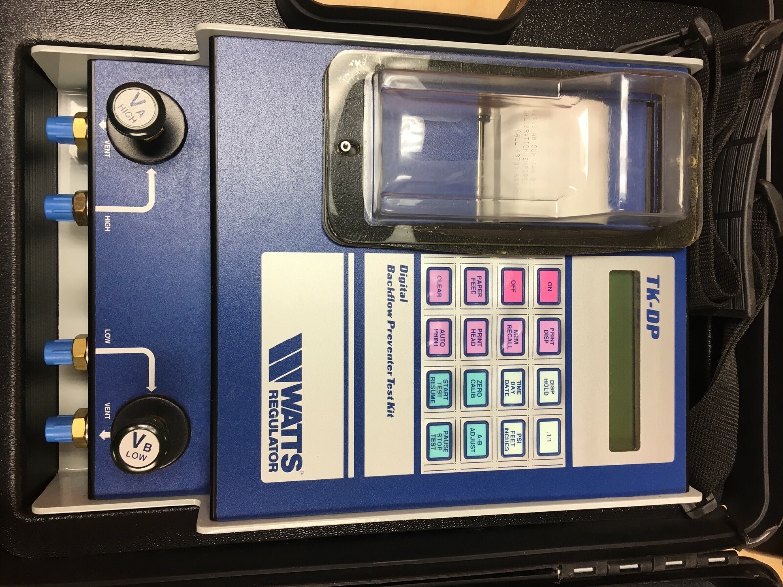 Watts TK-DP Computerized Digital Print-Out Test Kit for Backflow ...