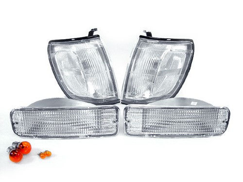 DEPO Clear Corner + Bumper Signal Light + Bulb For 1996-1998 Toyota ...
