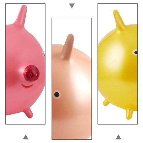 Kids Bounce Ball PVC Thicken Sit Ball Cartoon Pig Hop Ball Hopping Ball ...