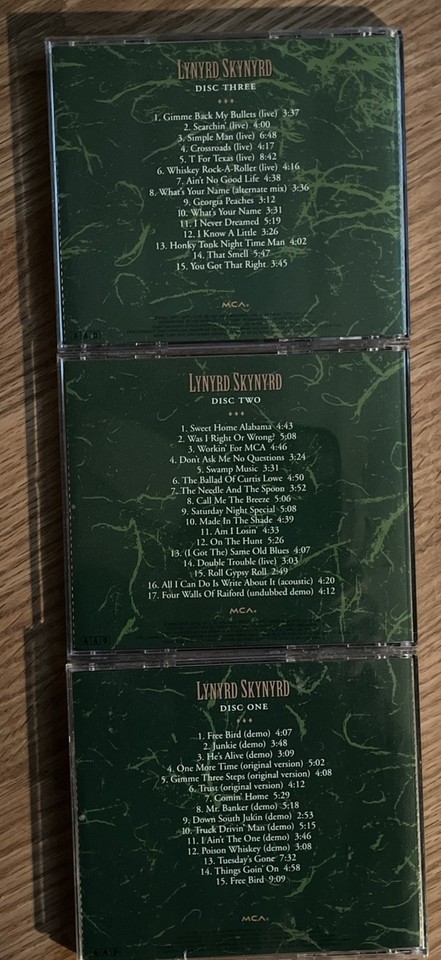 The Definitive Lynyrd Skynyrd Collection 3 CD Box Set 1991. VG | eBay