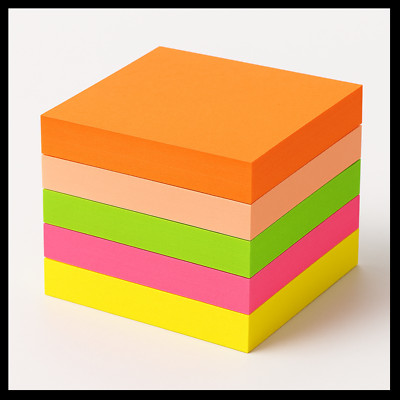 Pepco School & Office Sticky Notes pads 75x75mm pad 75x75mm (Pack of ...