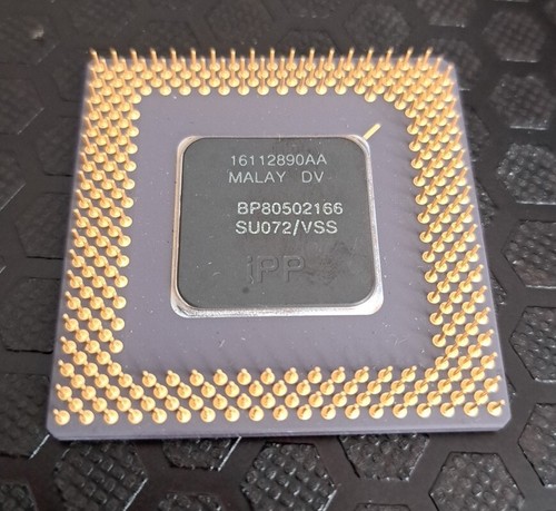 Vintage Ceramic SU072 Intel Pentim CPU BP80502166 Gold Recovery Or ...