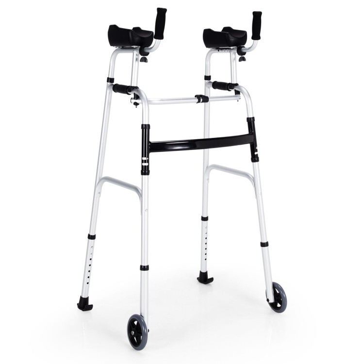 Foldable Lightweight Aluminum Rehabilitation Walker Senior Adult ...