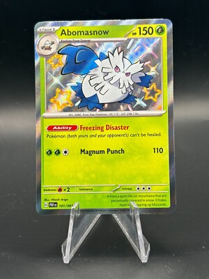 Abomasnow 101/091 Shiny Holo Rare Paldean Fates Pokemon Card NM | eBay