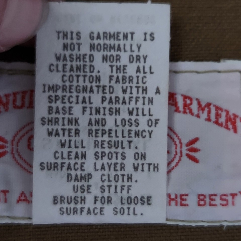 Vintage Filson Style 66 Tin Cloth 44 XL Tan Waxed Cotton Field Jacket ...