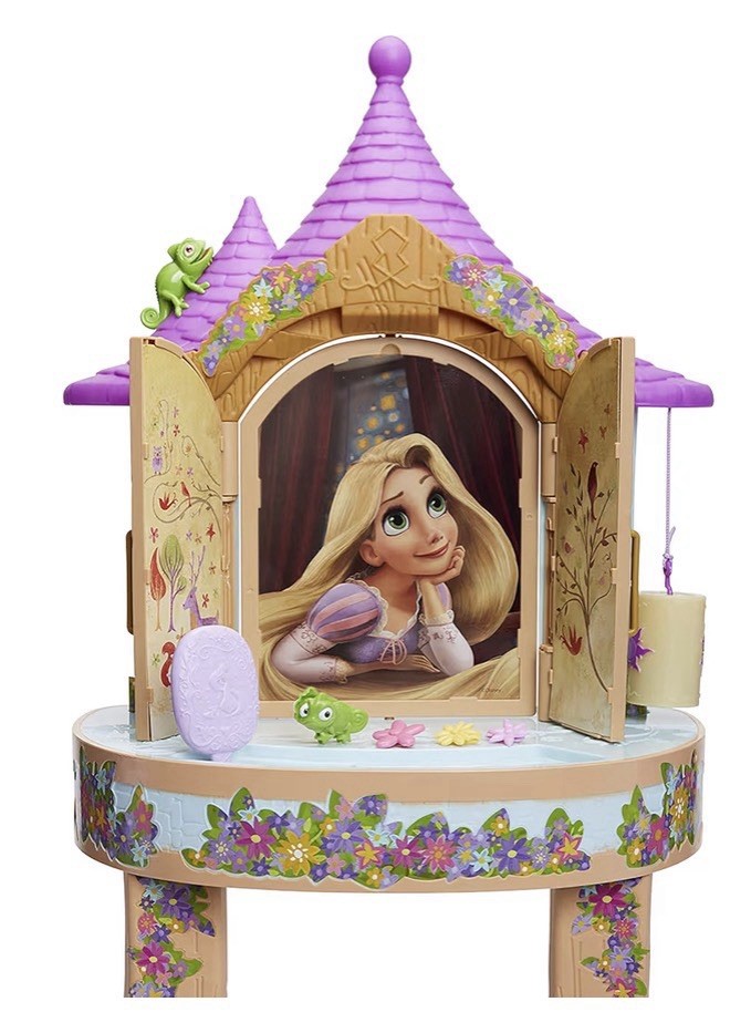 NIB Disney Tangled Princess Rapunzel Tower Vanity Playset Light Up ...