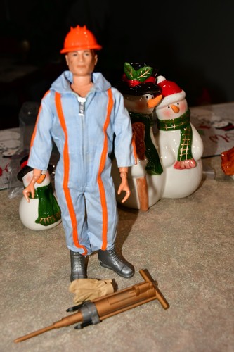 1964 Painted Head Hasbro GI Joe Action Early TM Combat Construction | eBay