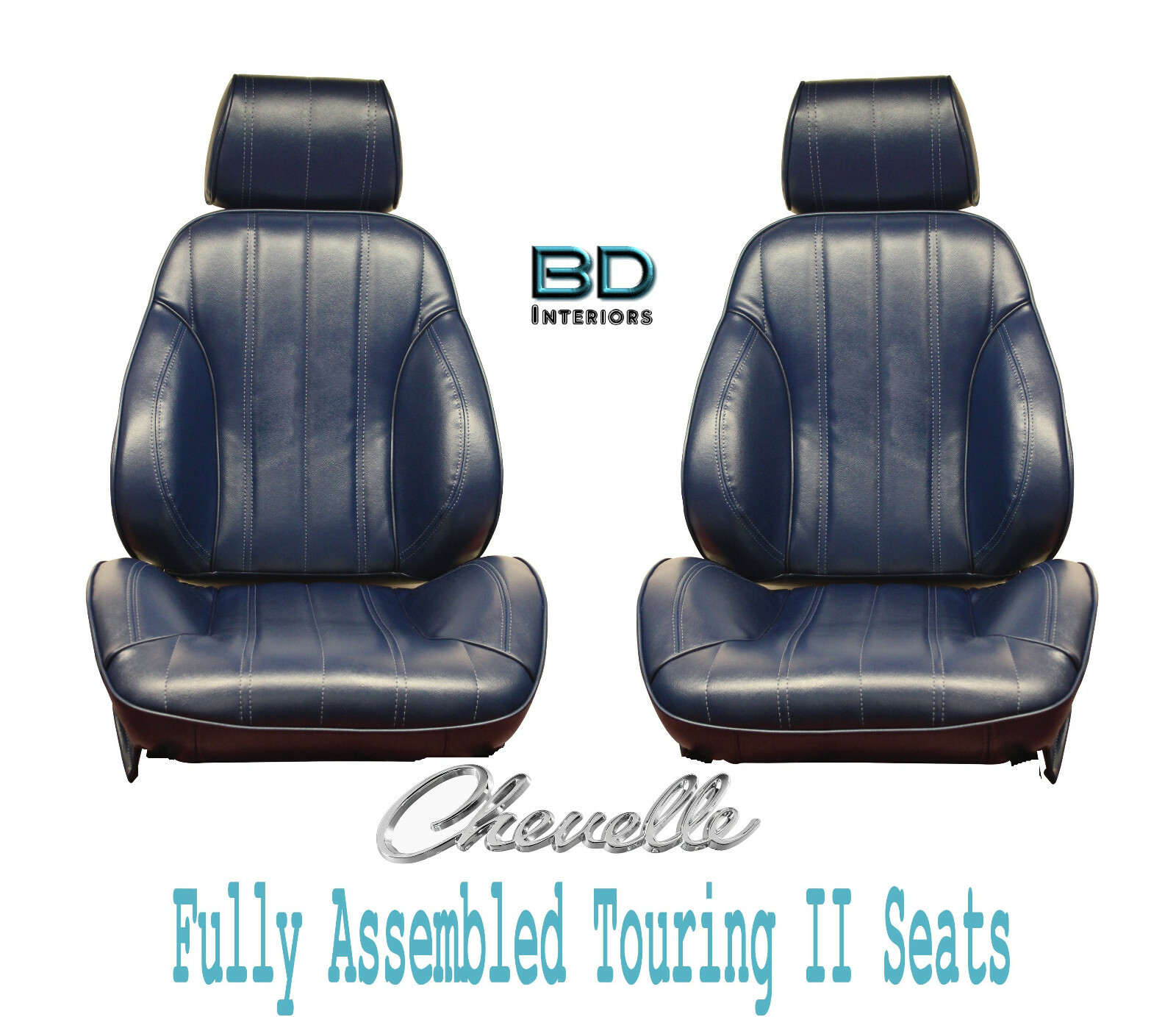 1966 Chevelle & El Camino Touring II Front Bucket Seats Assembled | eBay