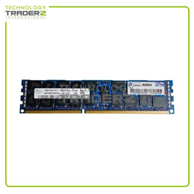 672631-B21 HP 16GB PC3-12800 DDR3-1600MHz ECC Reg Dimm Dual Rank Module ...