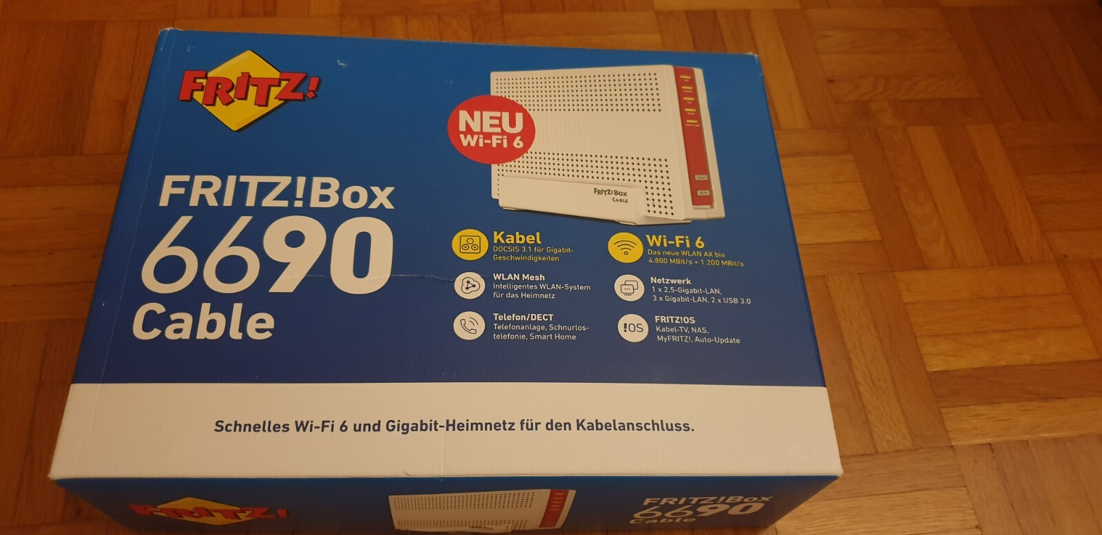 FRITZ!Box 6690 Cable Wi-Fi 6 Modem mit WLAN Router - Weiß (20002965 ...