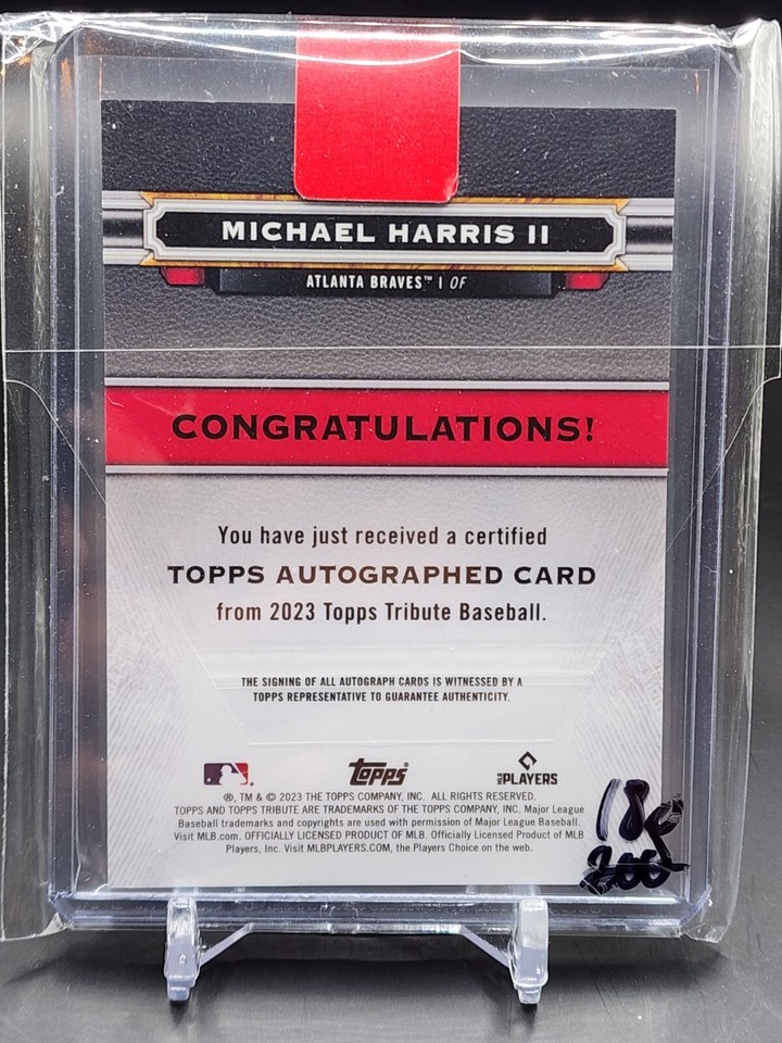 2023 Topps Tribute Michael Harris II Rookie Purple Card Auto 22/50 ...