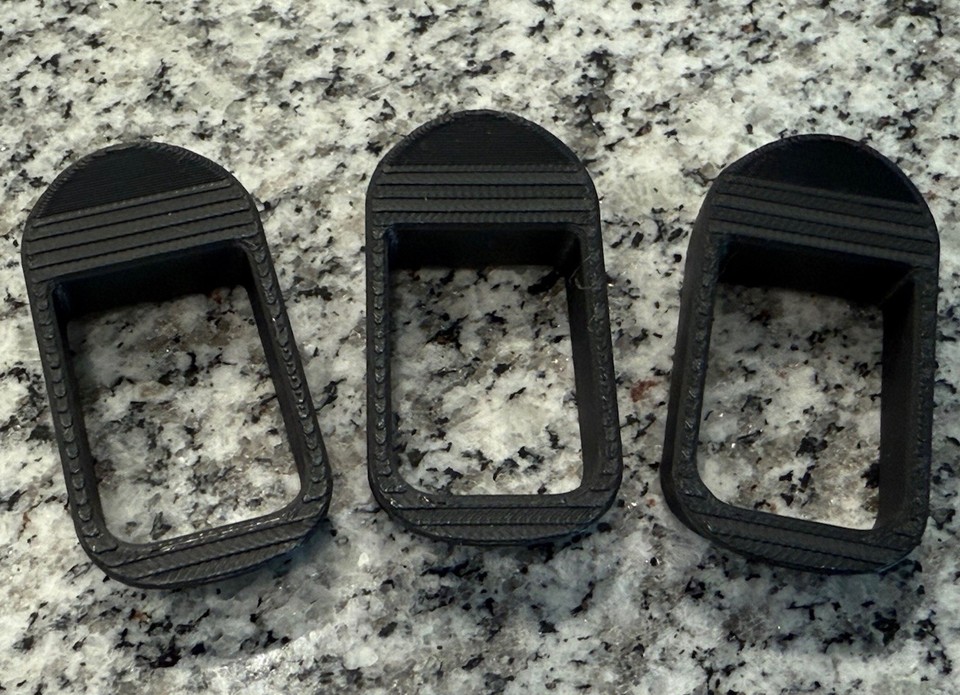 (Pack of 3) Glock 17 22 Magazine Sleeve Spacer Adapter for Glock 19 23 ...