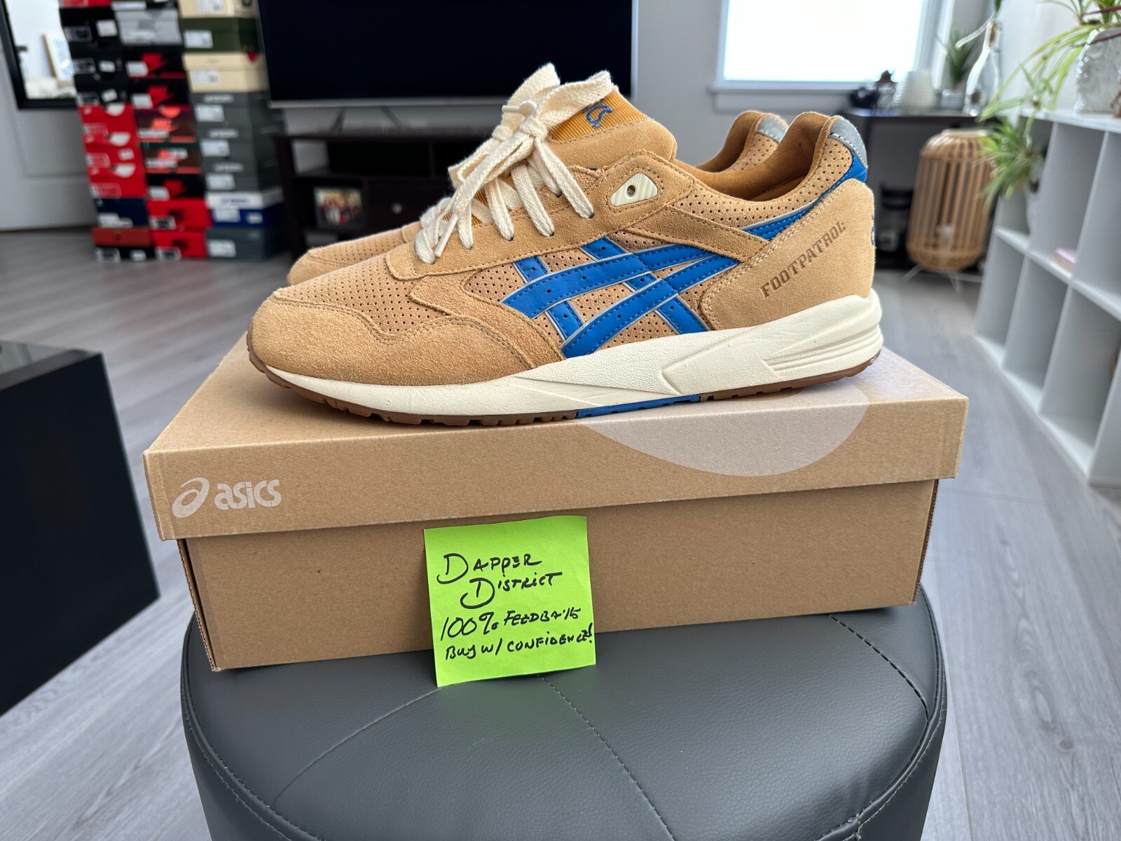 Asics x Foot Patrol Gel Saga Gas Mask Size 11 H20RK-6… - Gem