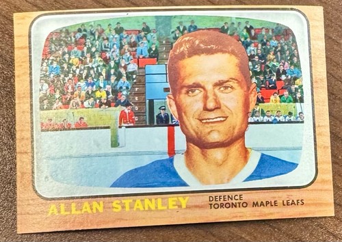 1966 Topps USA Test Hockey #16 Allan Stanley Toronto Maple Leafs NM | eBay