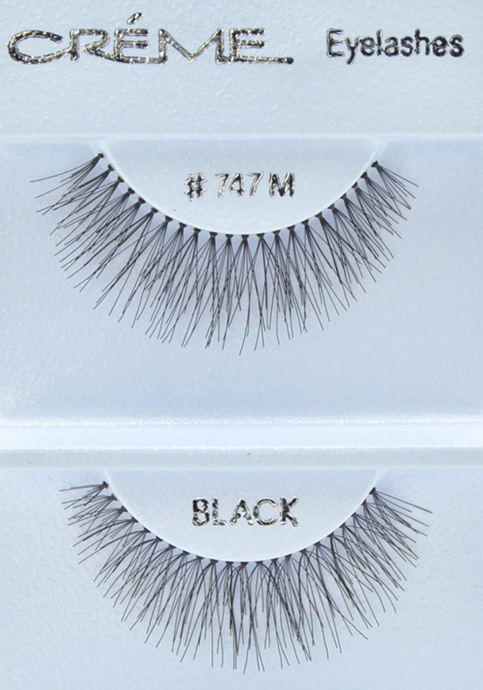 12 Pairs Creme Human Hair Eyelashes #747XS,747S,747M,747L | eBay