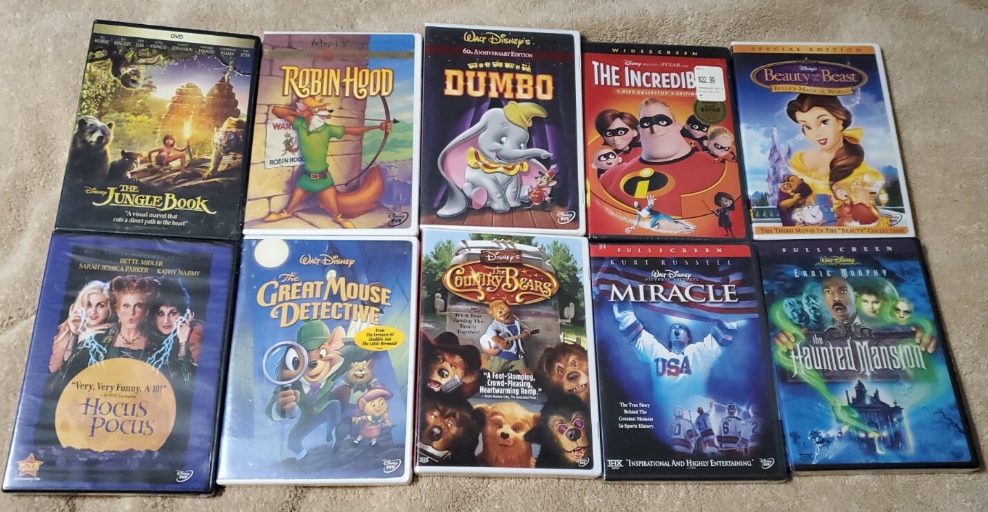 27 DISNEY MOVIE COLLECTION DVD LOT NEW AND SEALED JUNGLE BOOK / TOY ...