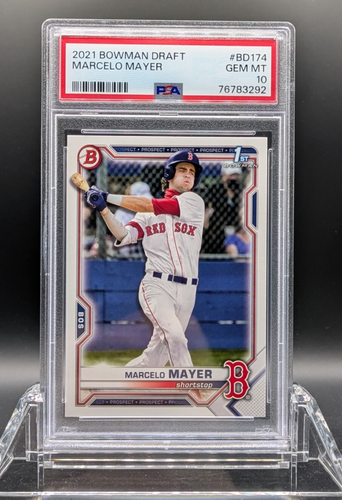 2021 Bowman Draft 1st Marcelo Mayer #BD174 Rookie RC 💎PSA 10 GEM MINT💎 ...