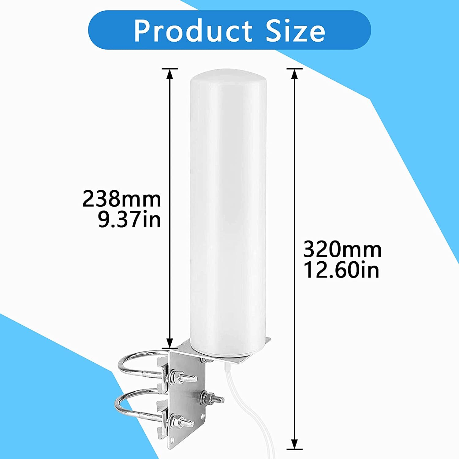 4G LTE Antenna Dual SMA Male 3G 4G LTE Outdoor Omni-Directional Antenna ...