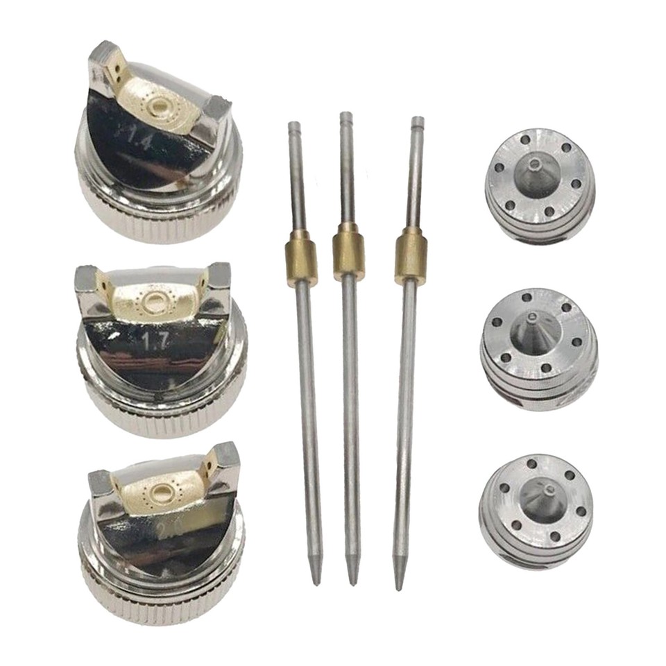 3pcs/set Air Spray Gun Nozzle Replace Pneumatic Manual Spray Paint ...