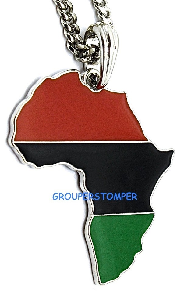 Africa Map Jamaican Pendant Necklace With Assorted Style Chains | eBay