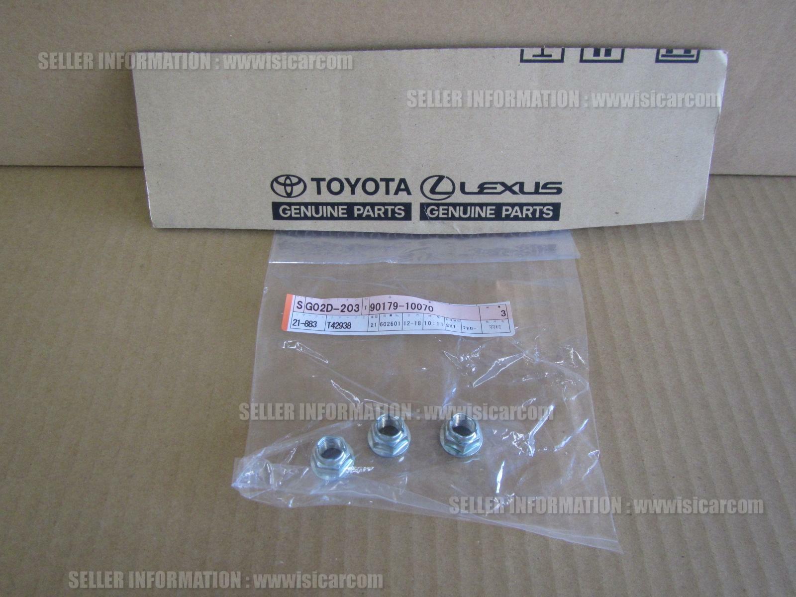 TOYOTA COROLLA LEVIN AE86 NUT X3PCS EXHAUST PIPE SET STUD BOLT 90179 ...