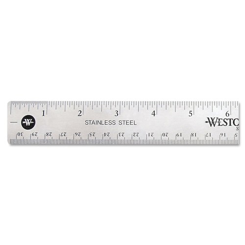 Westcott 10415 Stainless Metal Ruler with Non-Slip Cork Base 12-Inch | eBay