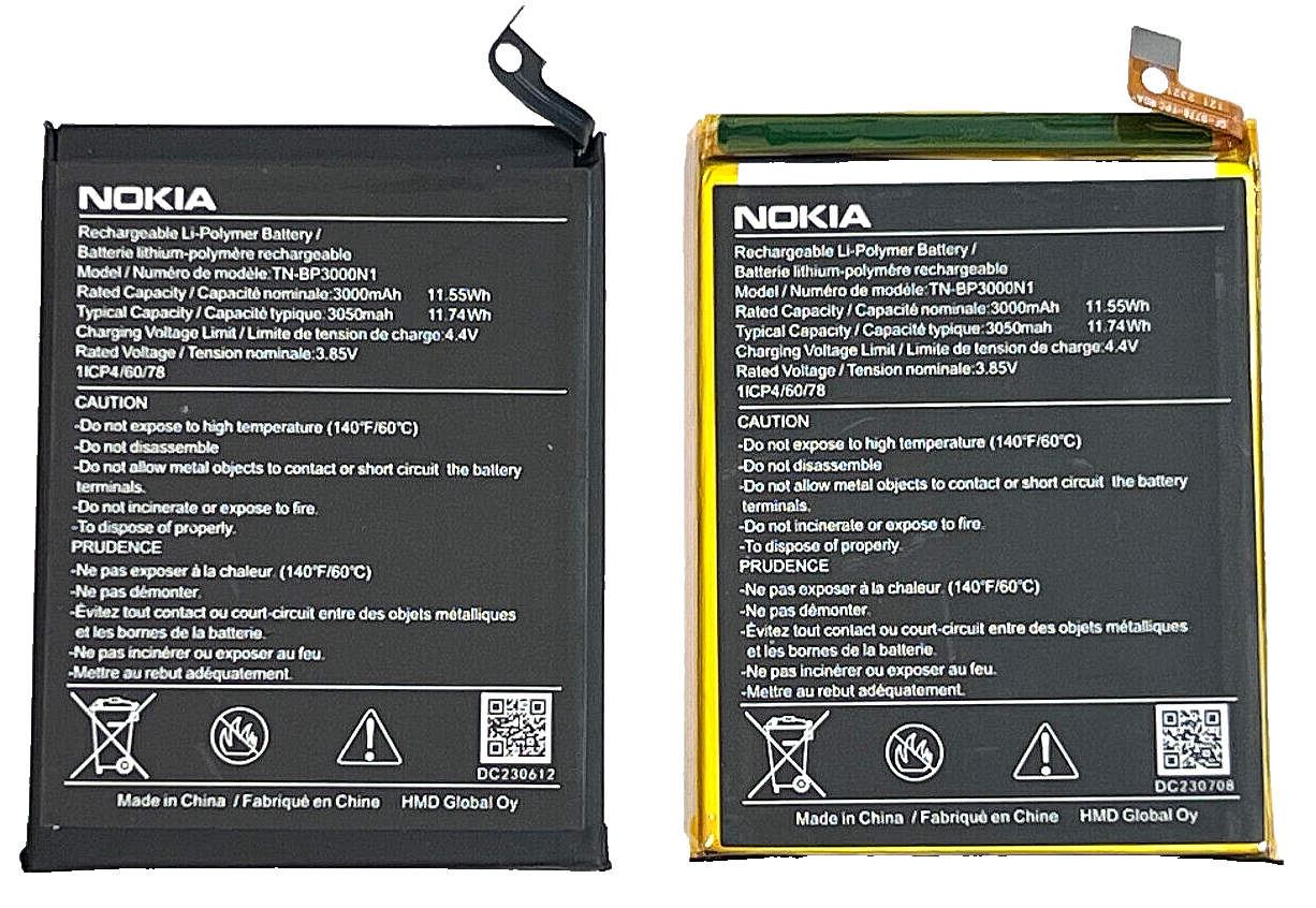 OEM TRACFONE NOKIA C110 N156DL REPLACEMENT BATTERY TN-BP3000N1 3050mAh ...