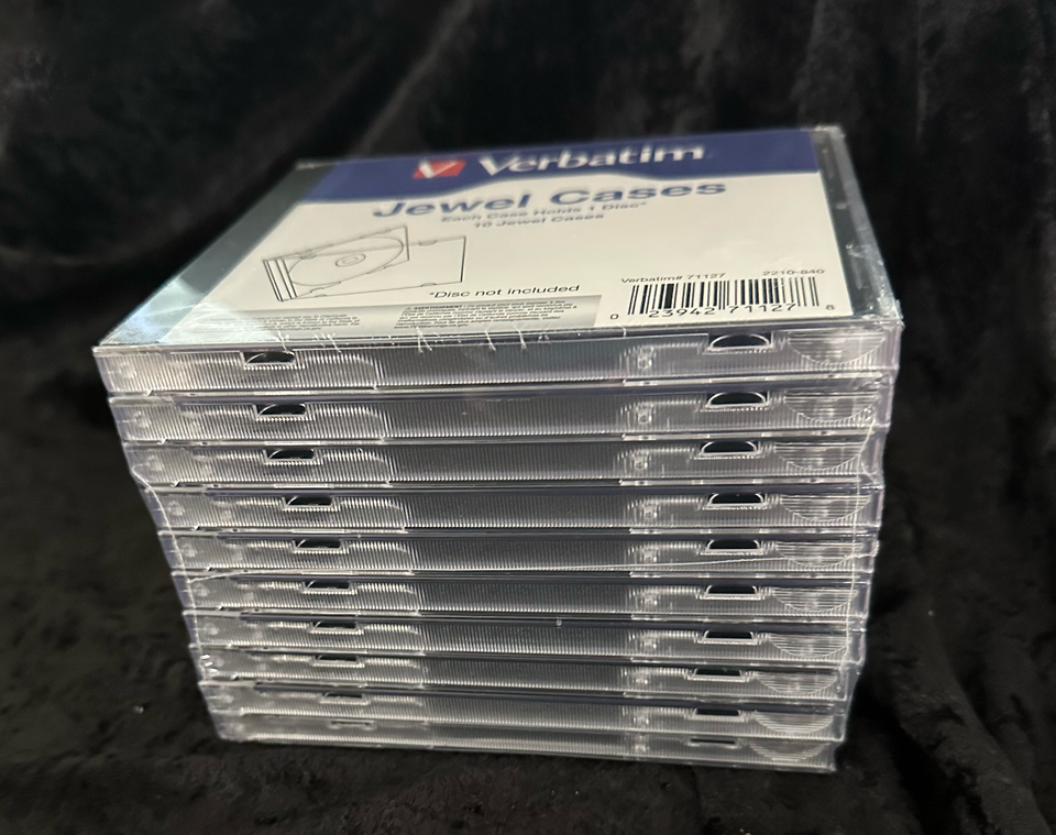 New Sealed 10 Pack Empty CD DVD Jewel Case Replacement Set of 10 | eBay