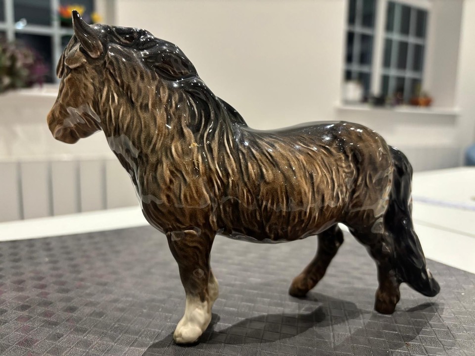 Beswick Shetland Woolly Mare Pony figurine. Model 1033 | eBay UK