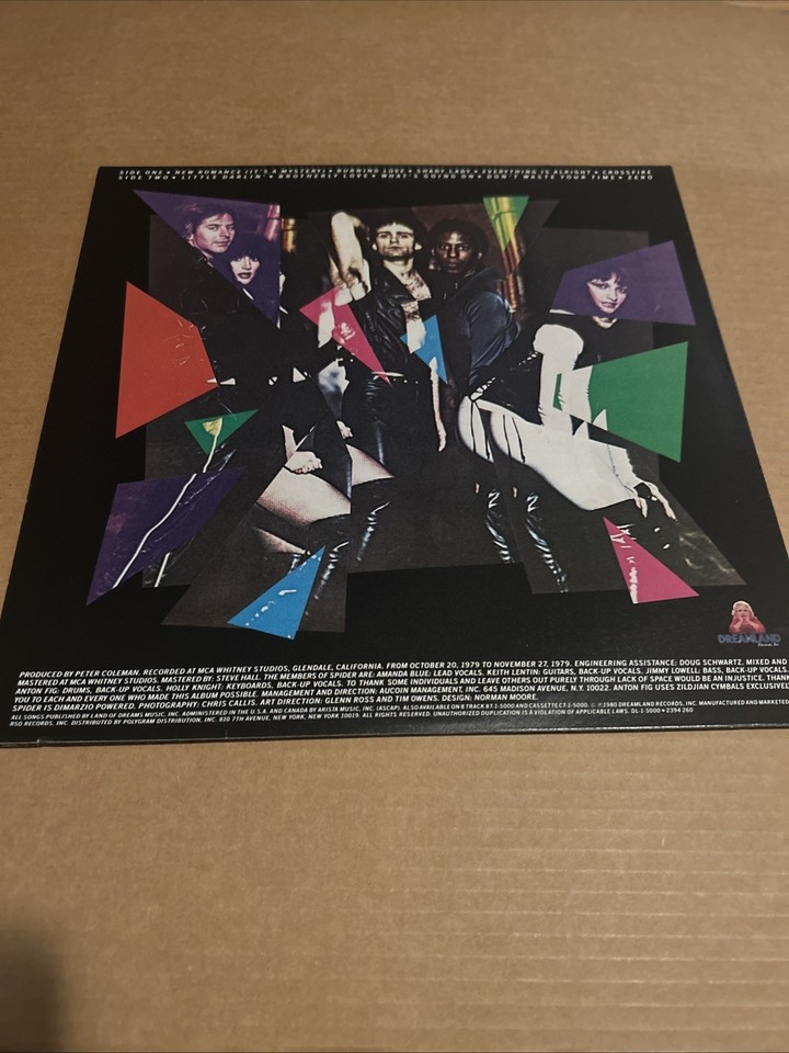 Spider Self Titled Vinyl LP Dreamland 1979 - Clean Copy | eBay