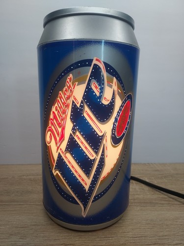 Miller Lite Beer Can Rotating Motion Light Bar Lamp Man Cave Garage Vtg ...