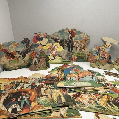 Vintage Gene Autry /Lone Ranger Cardboard Cut-out Stand-Ups. 60+ Pieces ...