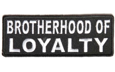 BROTHERHOOD LOYALTY EMBROIDERED 4 INCH MC BIKER PATCH | eBay